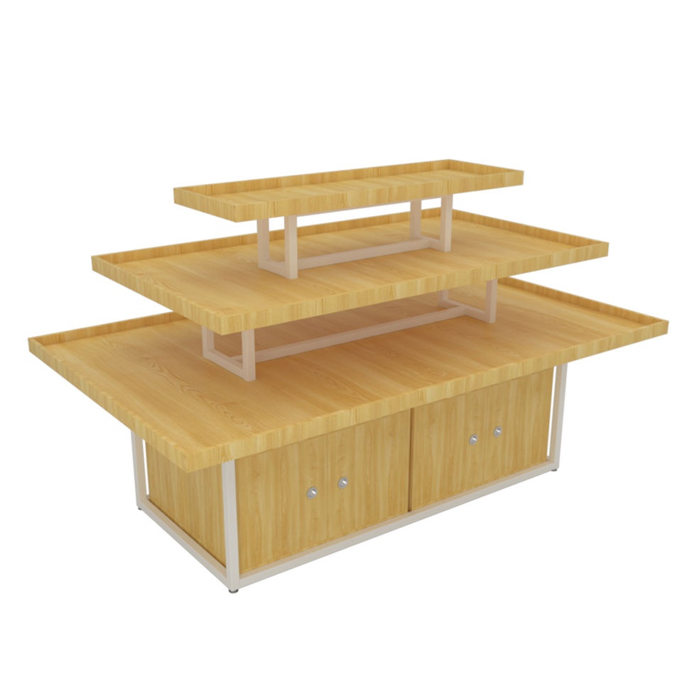High Quality heavy duty supermarket wooden shelves store display racks ...