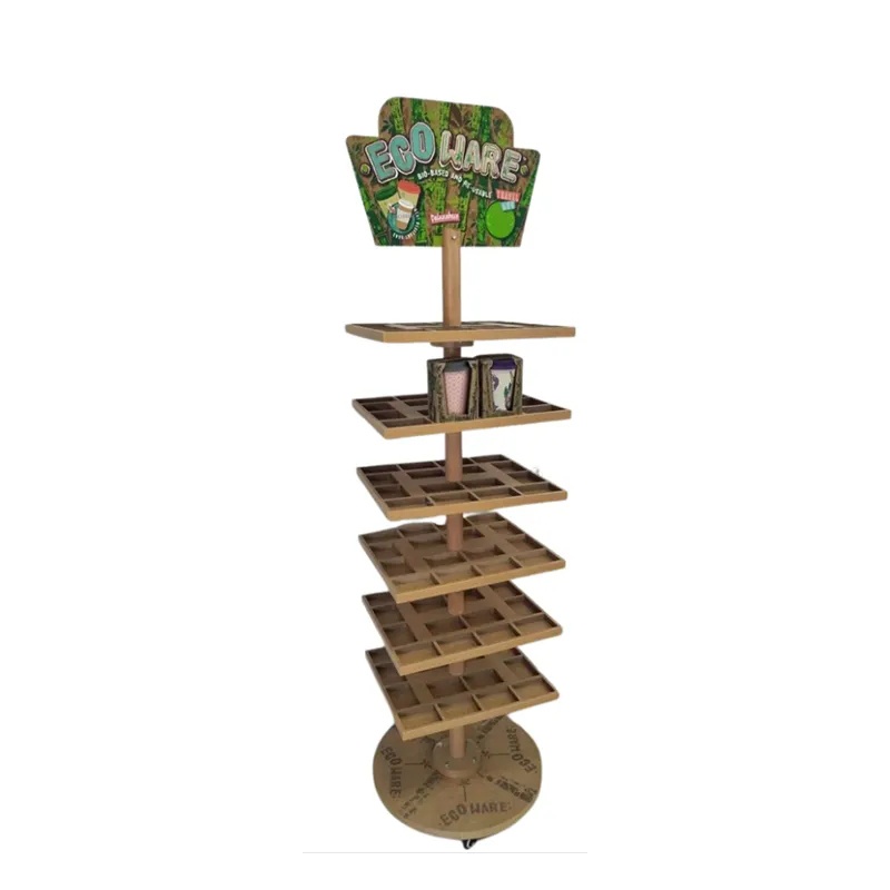 Customized Commercial Floor Standing Multifunctional Wood MDF Display ...
