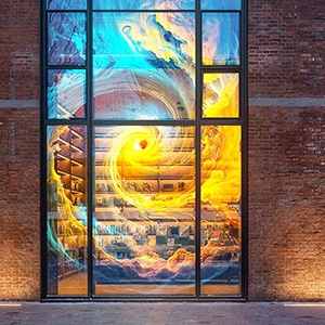Transparent LED Screens for Window Display Remote Control See Through ...