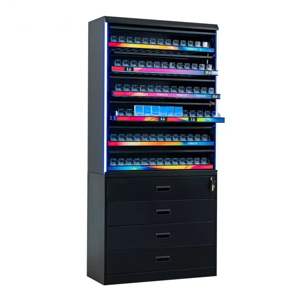 Tobacco Display Stand Furniture Rack Floor Cigarette Display Cabinet ...